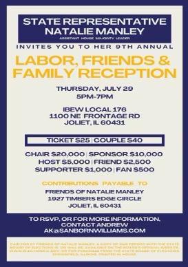 State Representative Natalie Manley’s Labor, Friends, and Family ...